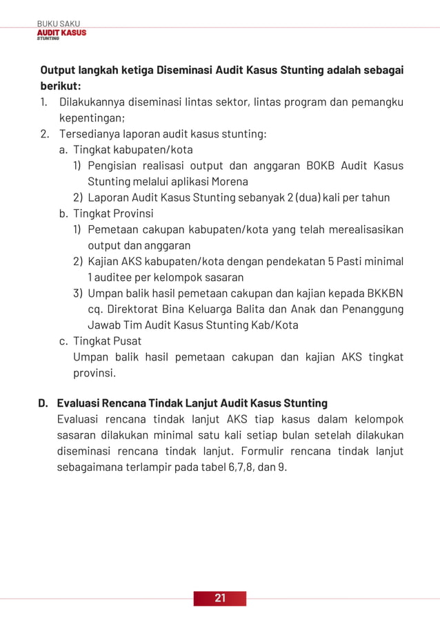 audit kasus percepatan penurunan stunting | PDF