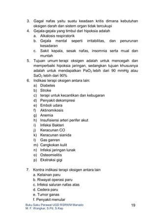 Buku terapi-oksigen-perawat-ugd-rsrwm-(wong) | PDF