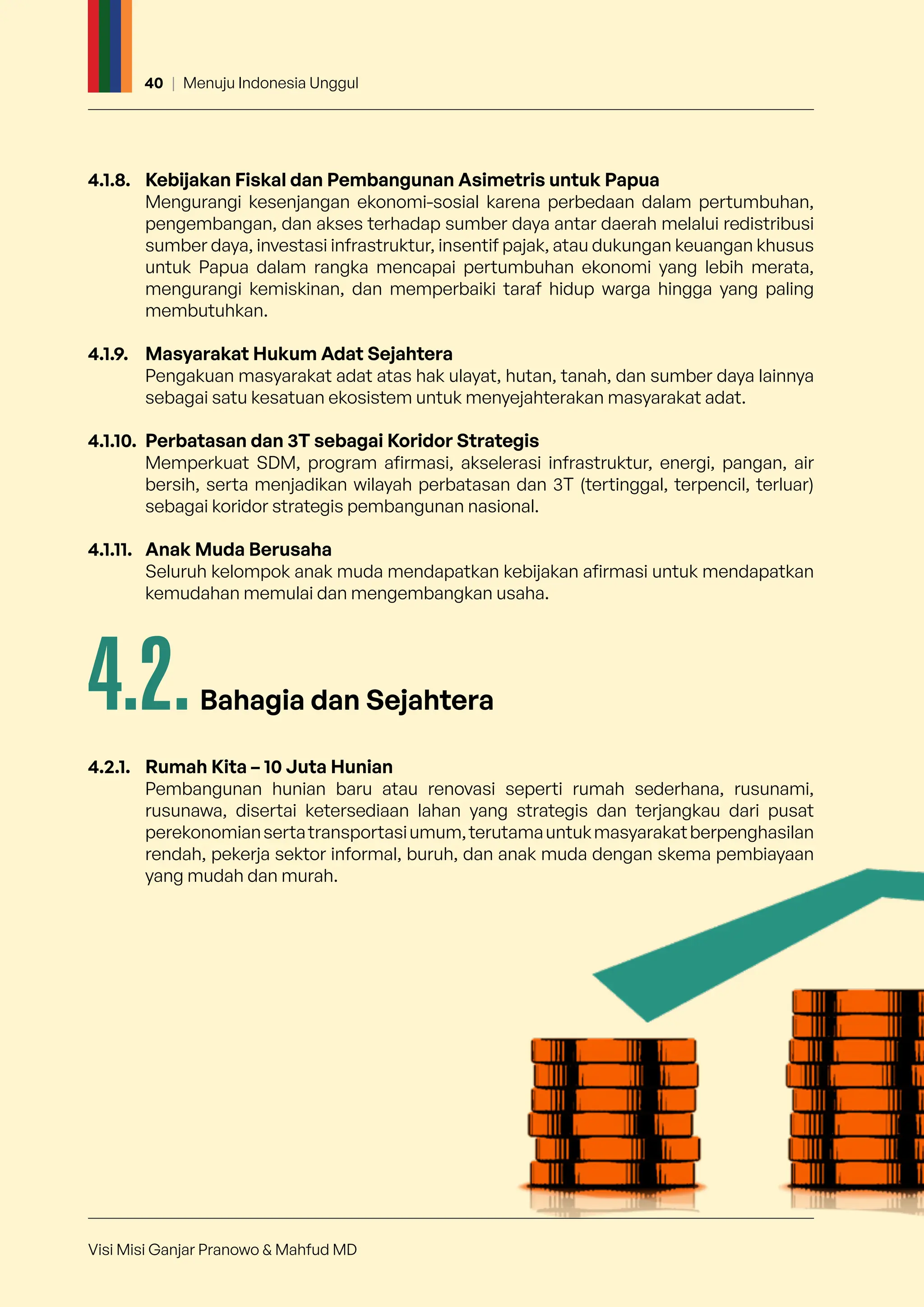 VISI MISI PASLON 03: GANJAR PRANOWO - MAHFUD MD | PDF