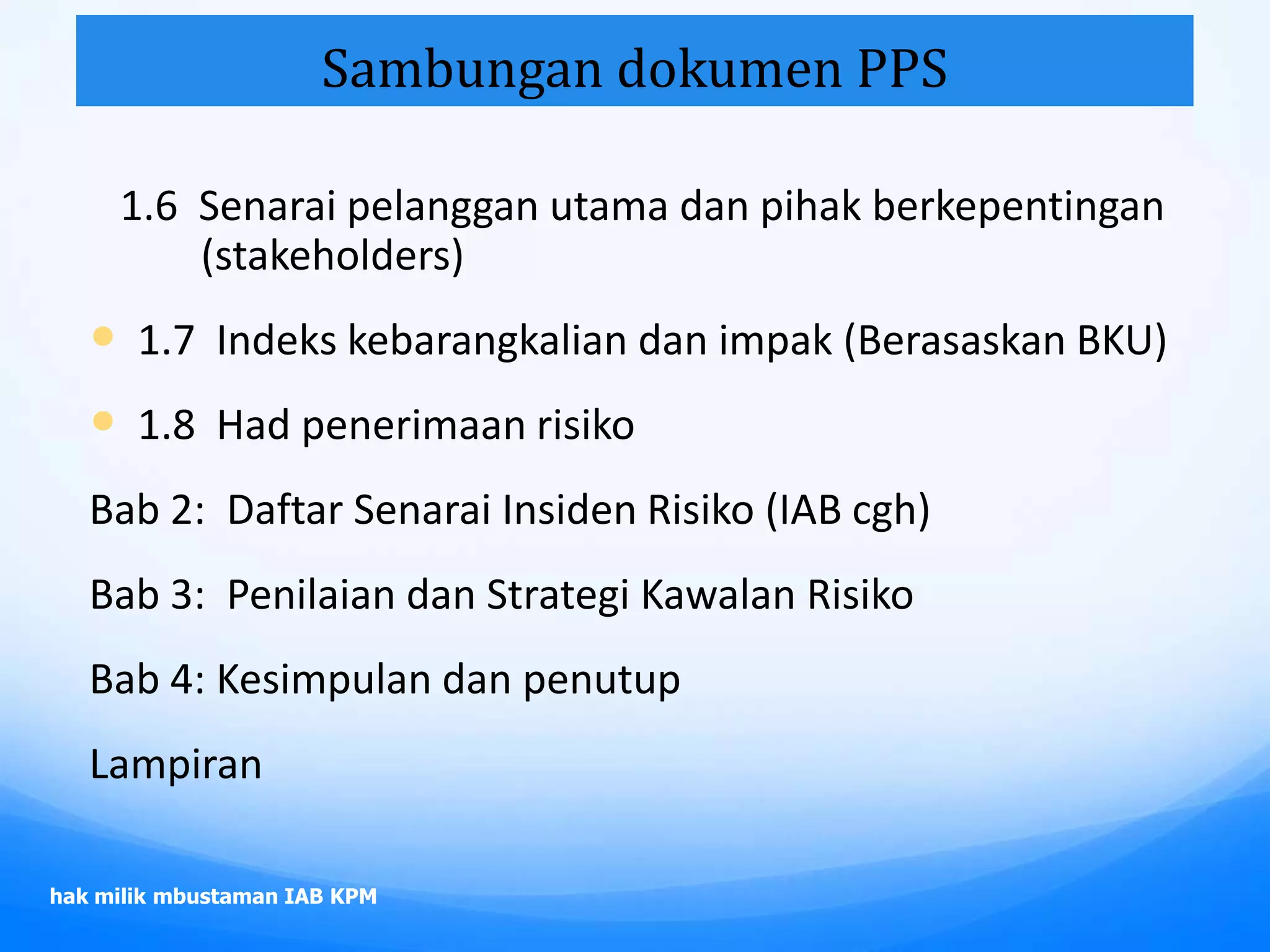 Pengurusan Risiko | PDF