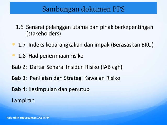Pengurusan Risiko | PDF