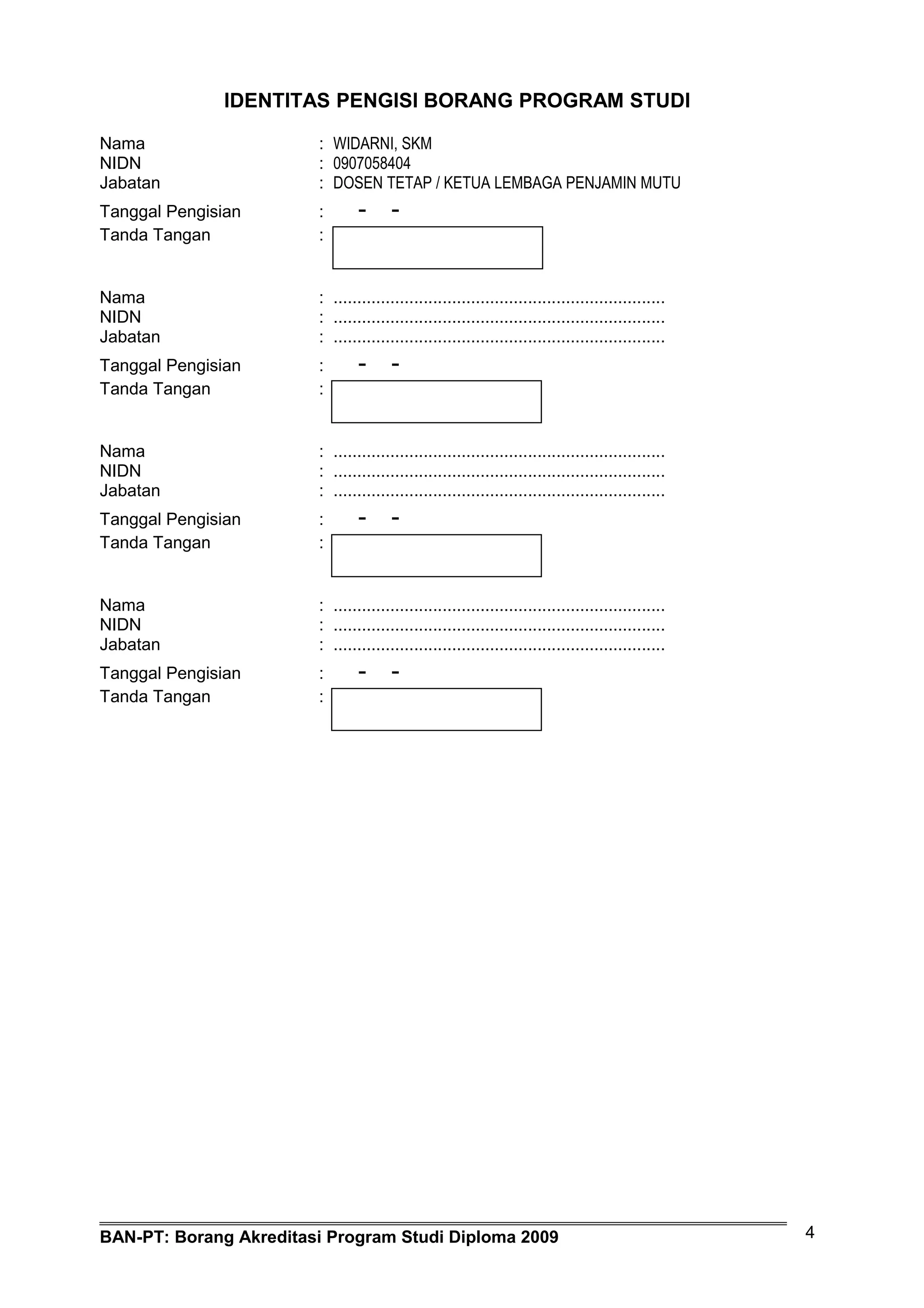 Buku 3 a borang akreditasi program diploma | DOC