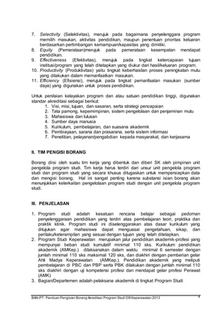 Buku 4 panduan pengisian instrumen akreditasi | DOCX