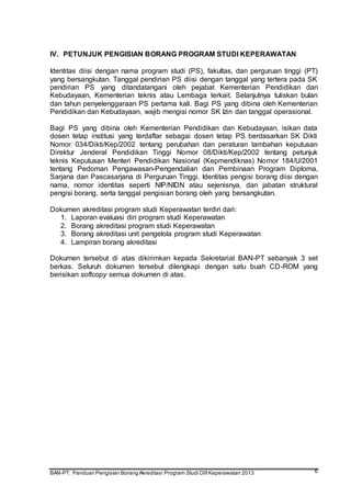 Buku 4 panduan pengisian instrumen akreditasi | DOCX