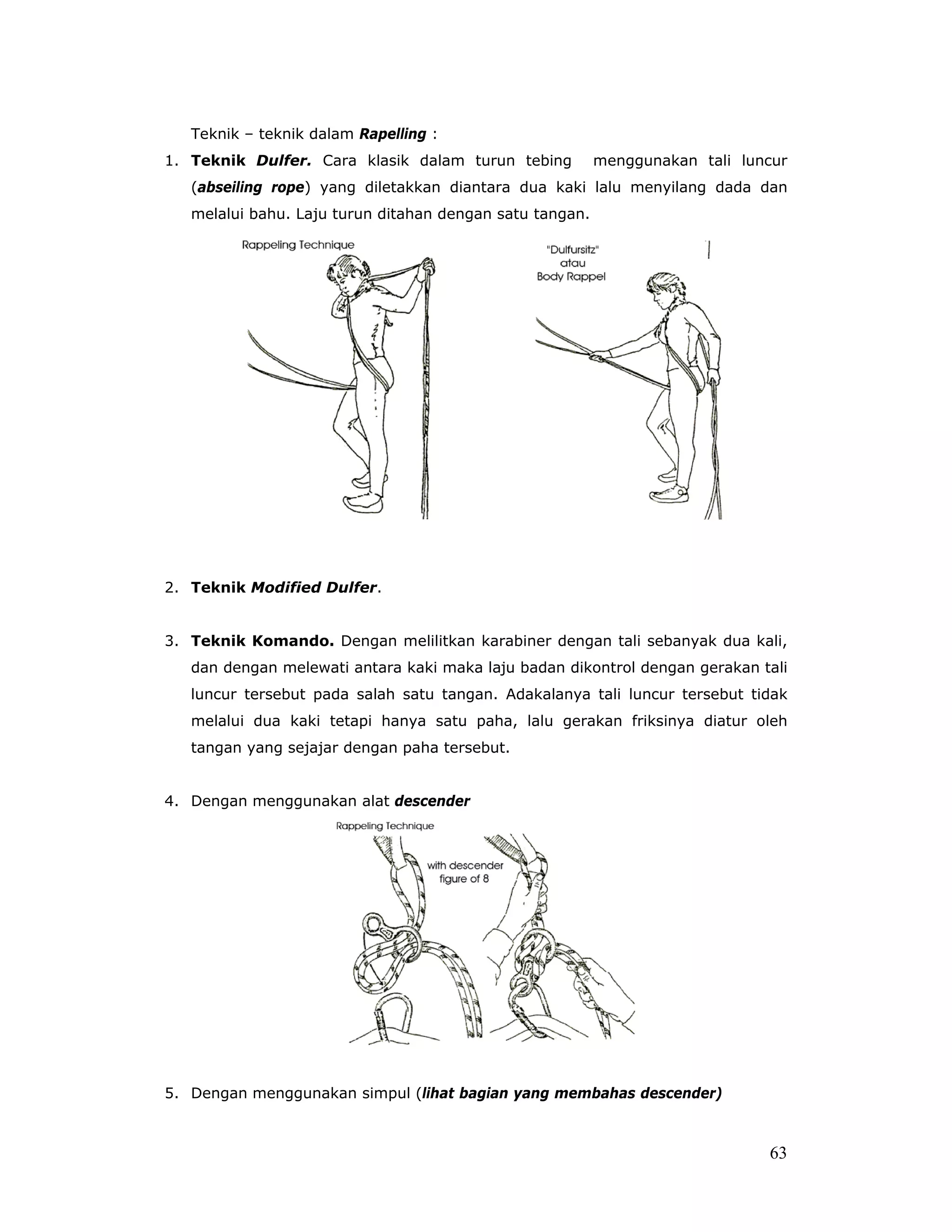 DIKTAT PANJAT TEBING (ROCK CLIMBING) ASTACALA - Bagian 7 Teknik Lanjut ...