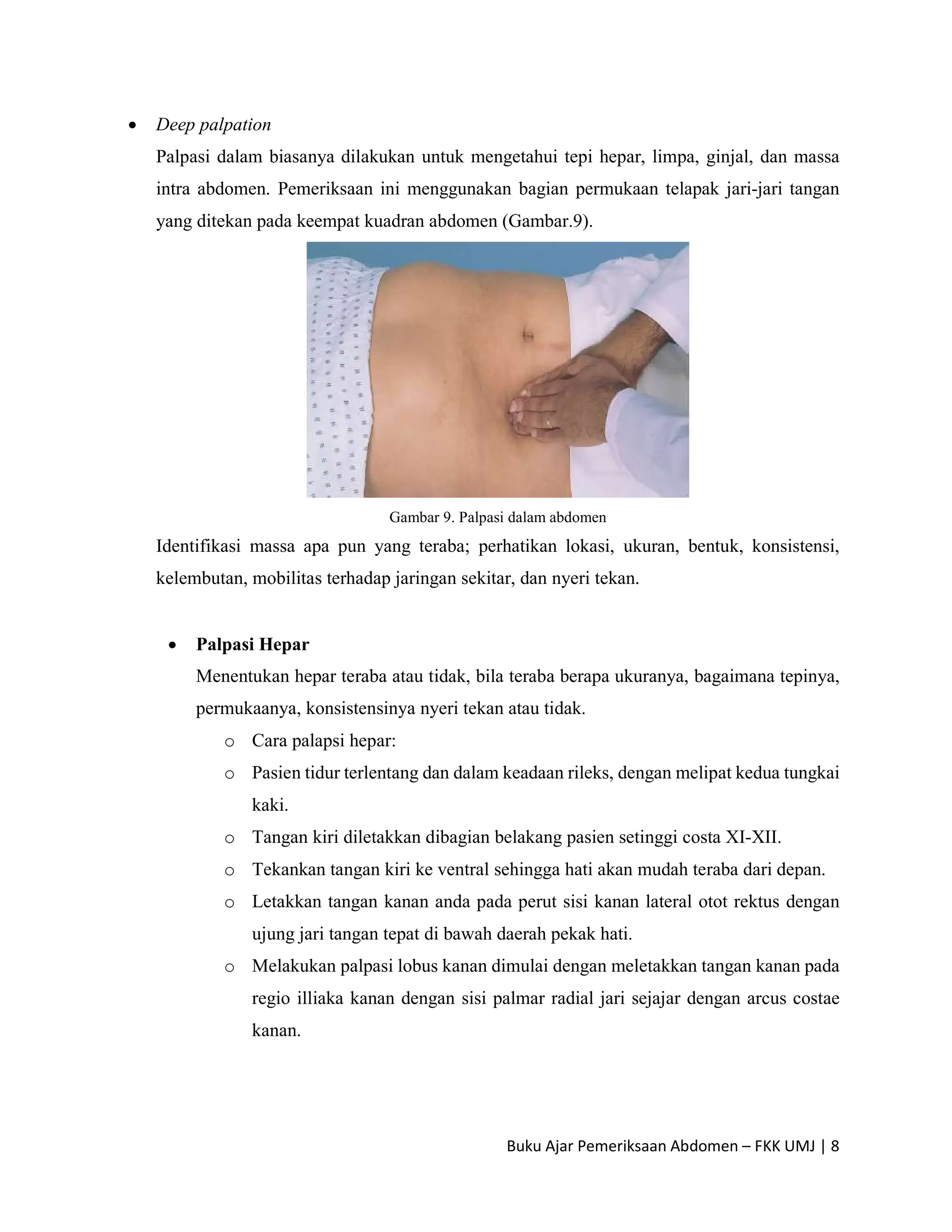 pemeriksaan fisik abdomen keterampilan fisk dasar | PDF