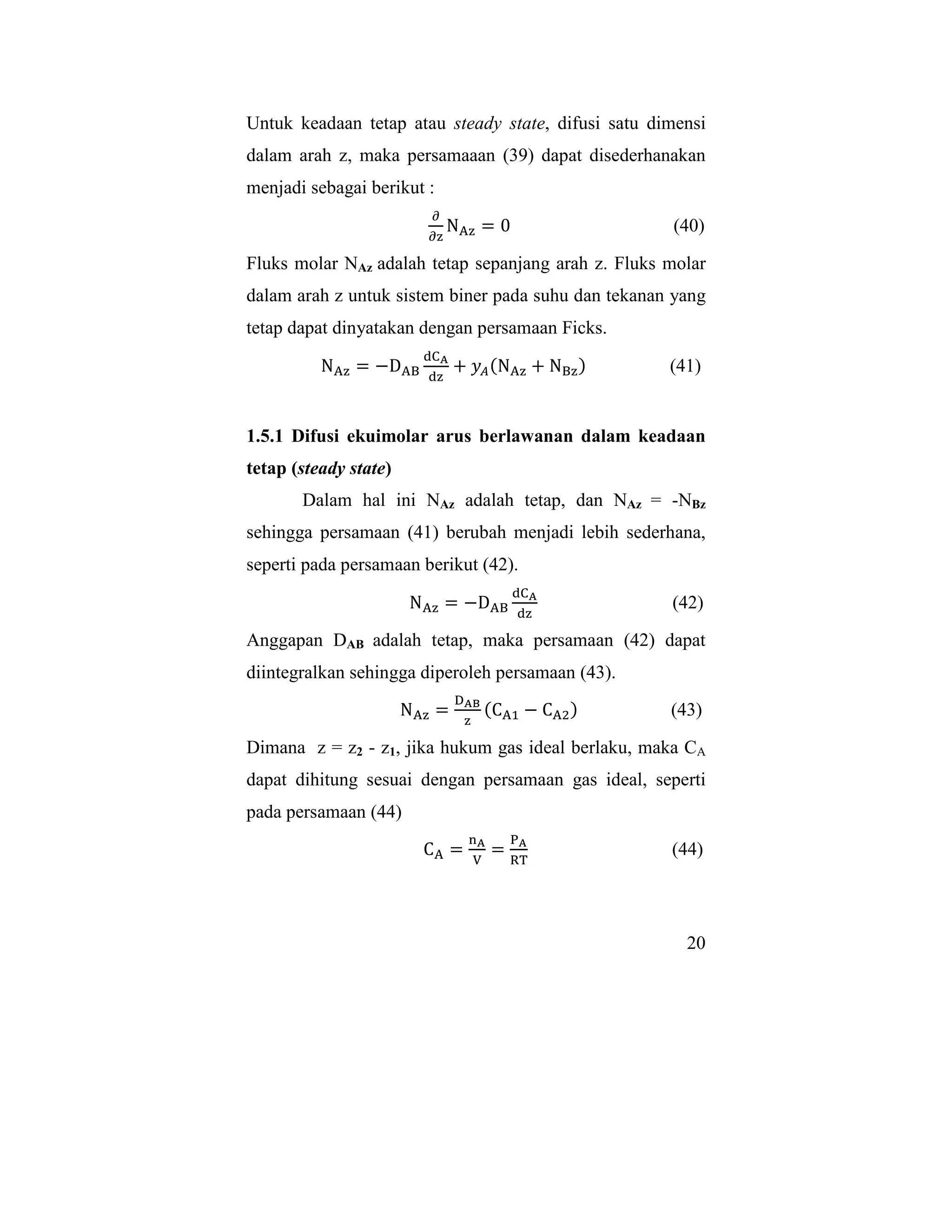 Transfer Massa dan Panas Teknik Kimia Industri | PDF
