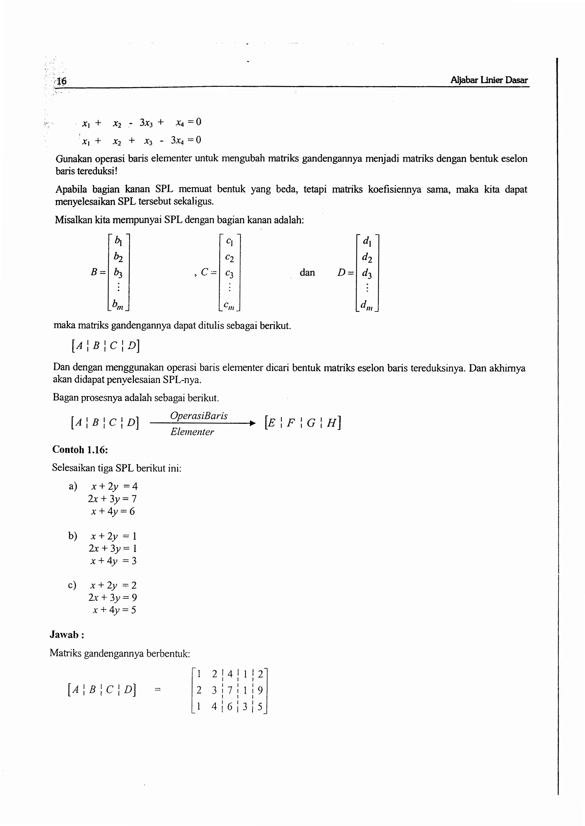 Buku aljabar linear dasar | PDF