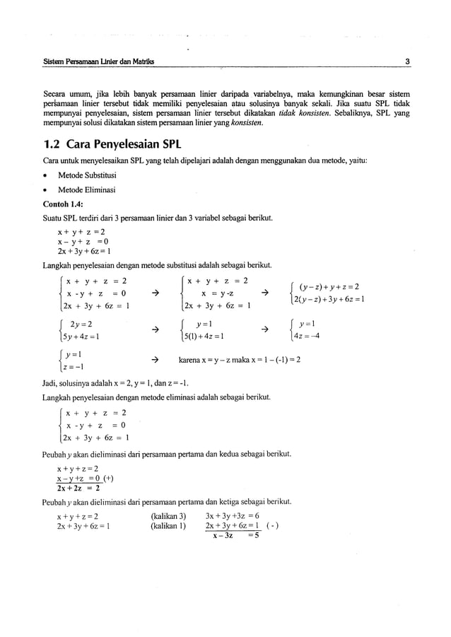 Buku aljabar linear dasar | PDF