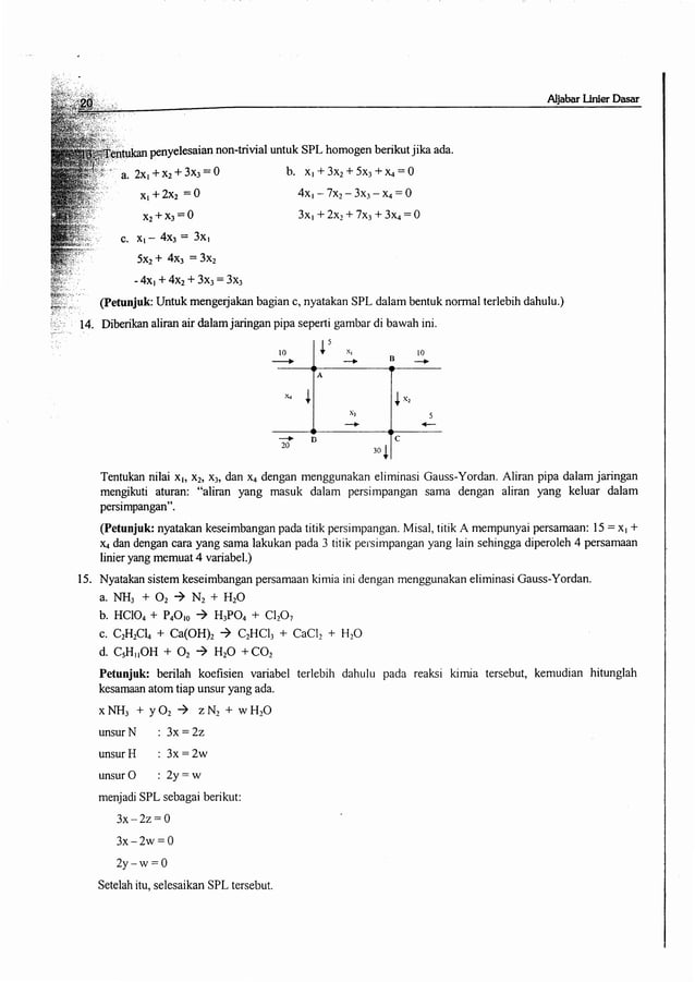 Buku aljabar linear dasar | PDF