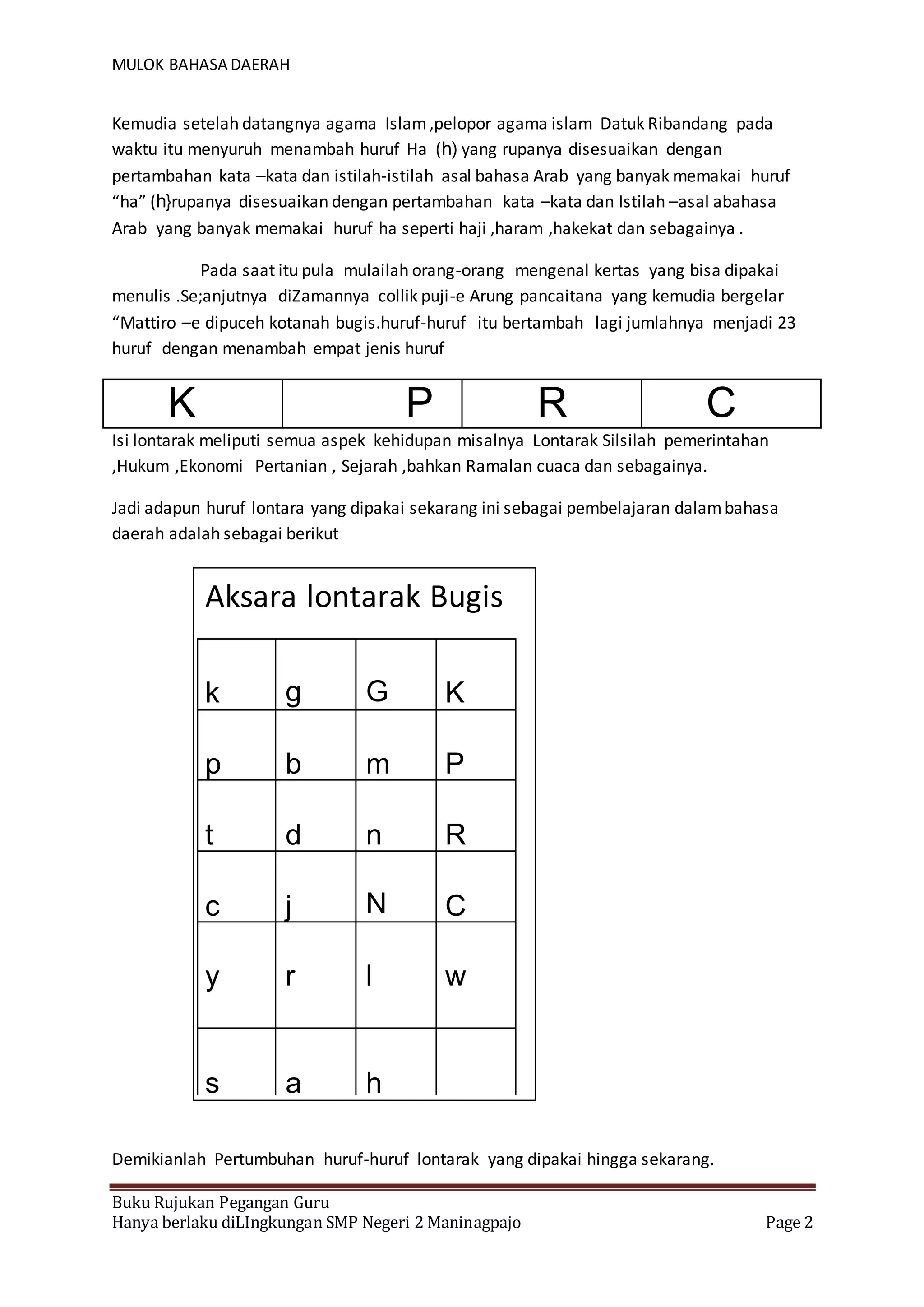 Bukubahanajarmulokbidangstudibahasadaerah 170811071446 | PDF