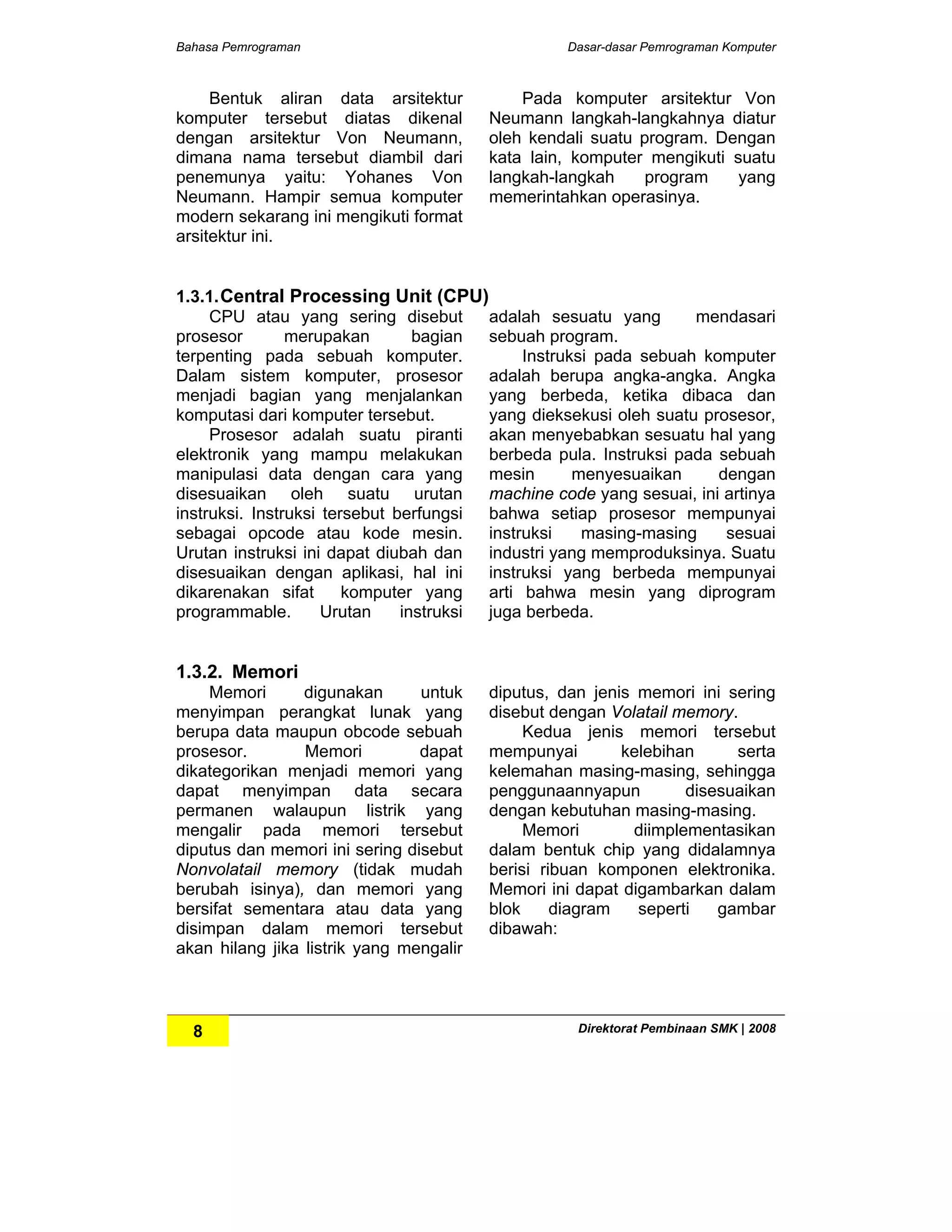 Buku bahasa pemrograman lengkap | PDF