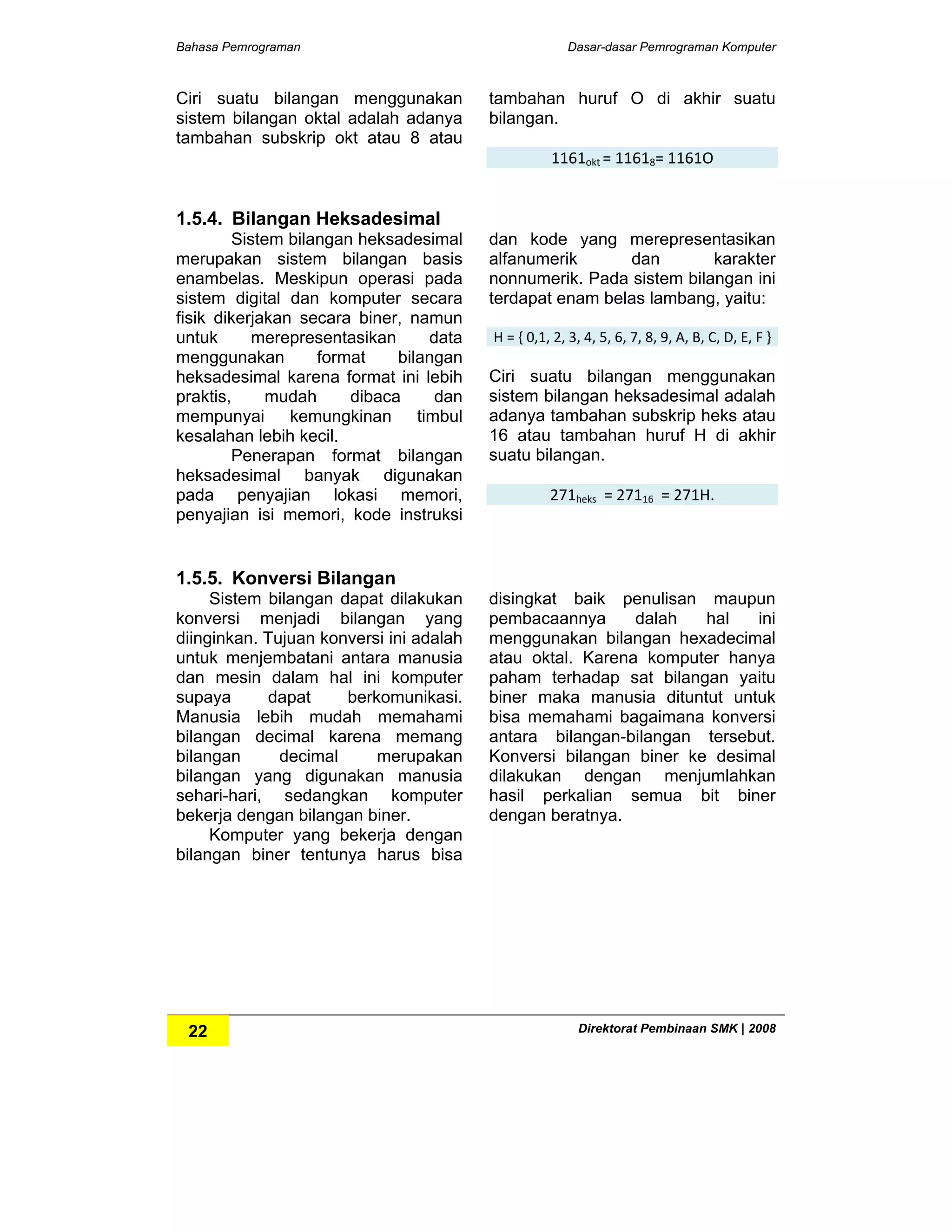 Buku bahasa pemrograman lengkap | PDF