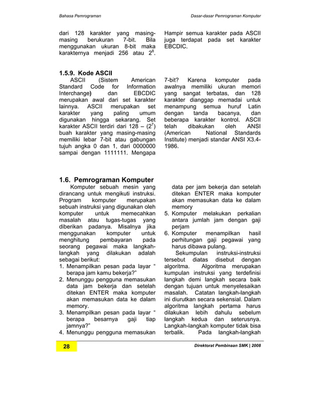 Buku bahasa pemrograman lengkap | PDF