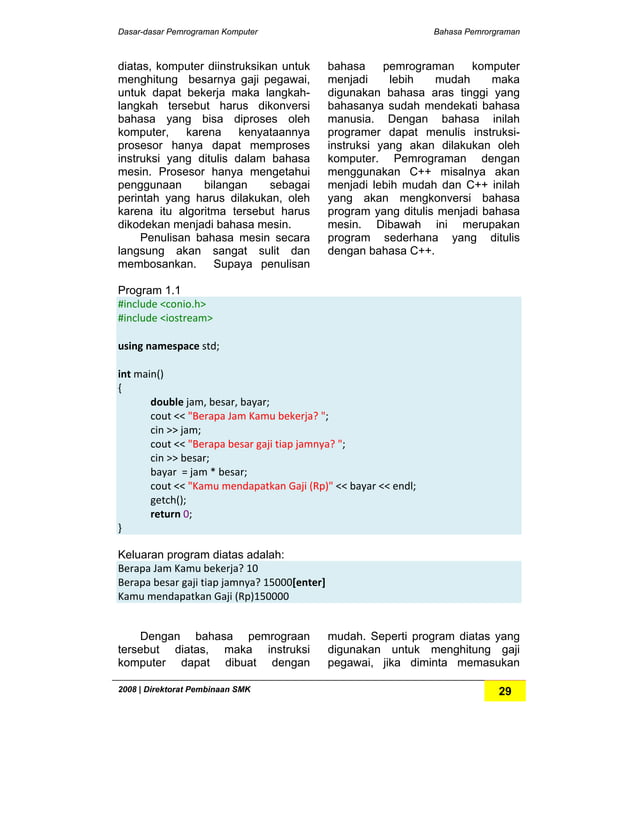 Buku bahasa pemrograman lengkap | PDF