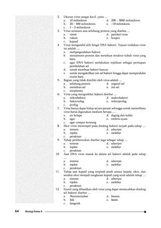 Buku Biologi SMA Kelas X Ari Sulistyorini | PDF