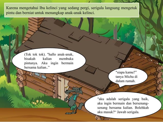 Buku Cerita Anak Serigala dan Keluarga Kelinci | PPT