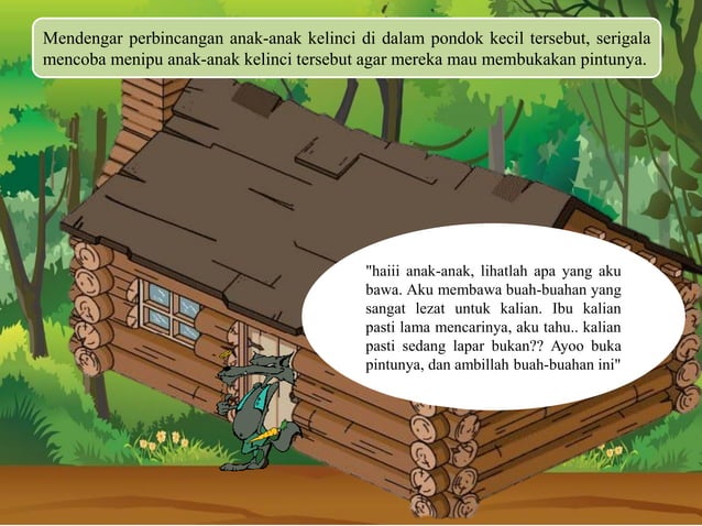 Buku Cerita Anak Serigala dan Keluarga Kelinci | PPT