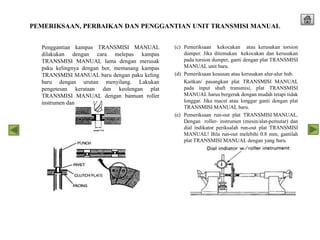 Buku digital memelihara sasis xii - diagnosis transmisi manual | PPTX