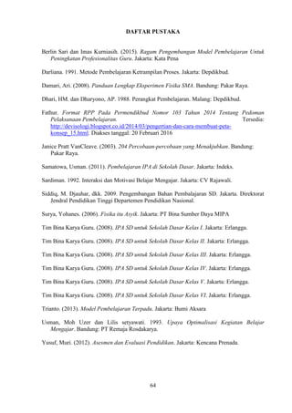 Diktat Pembelajaran IPA Fisika 2018 (sebagian) | PDF