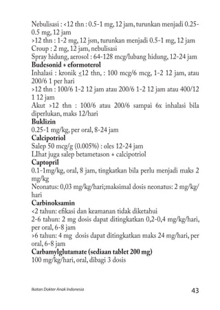Buku dosis obat anak | PDF