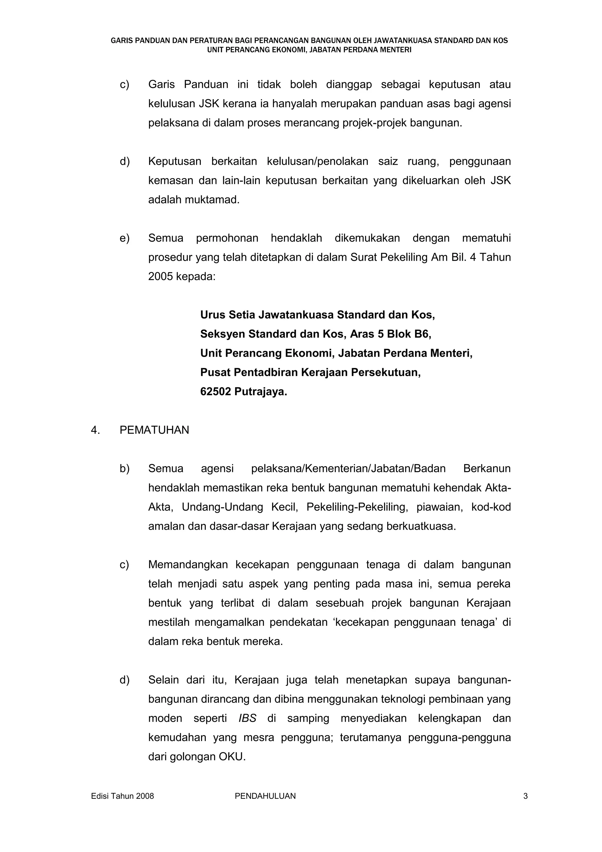 Garis Panduan Perancangan Bangunan | PDF