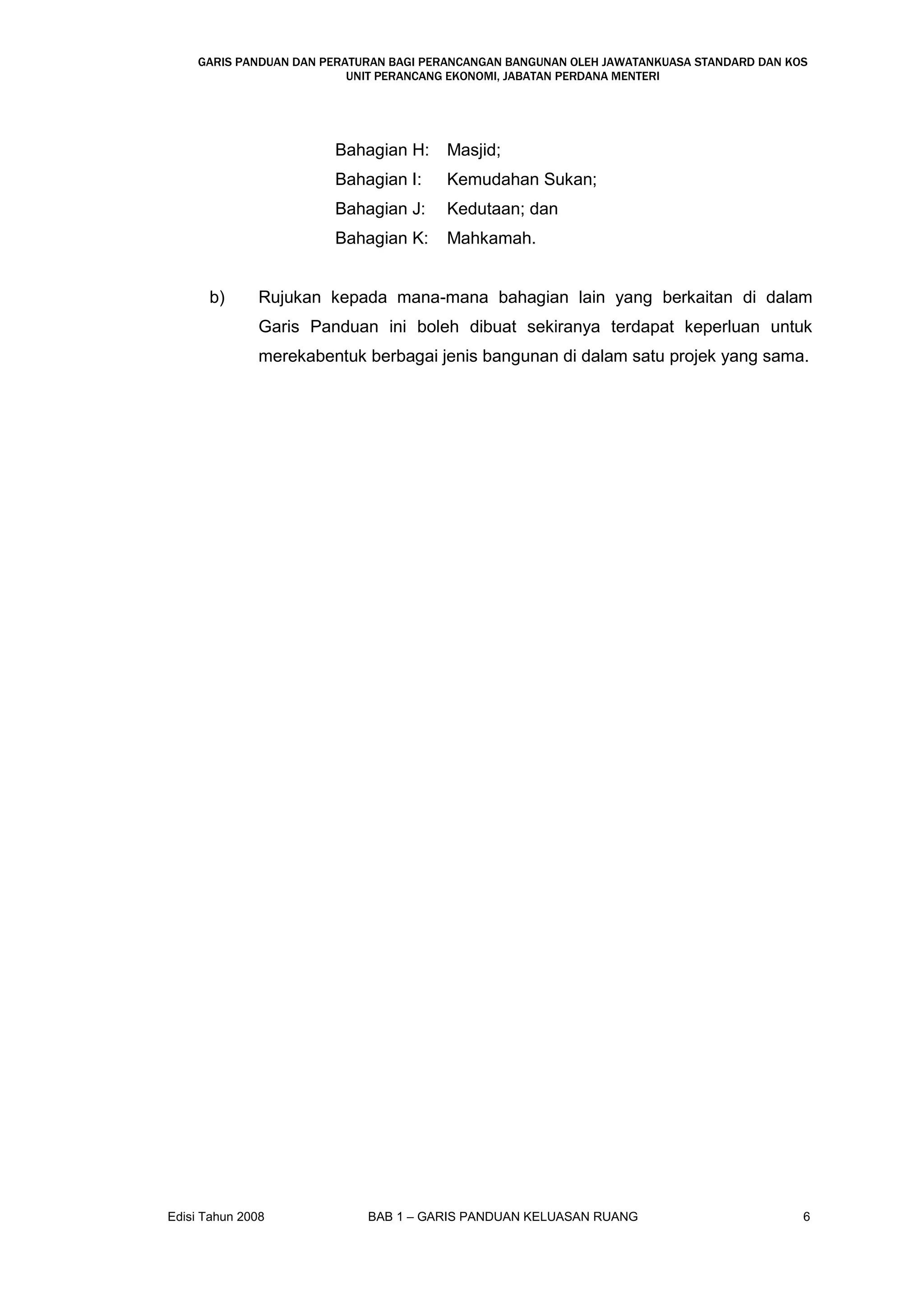 Garis Panduan Perancangan Bangunan | PDF