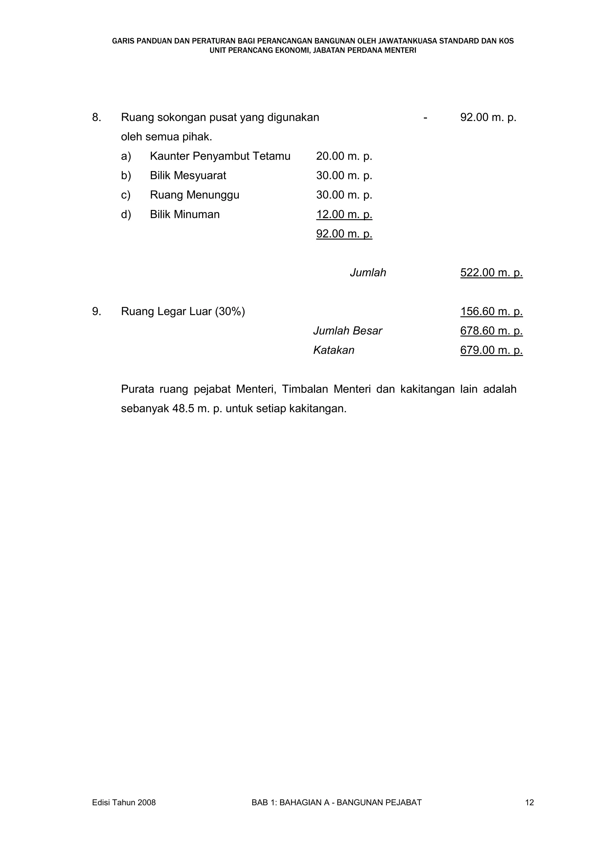 Garis Panduan Perancangan Bangunan | PDF