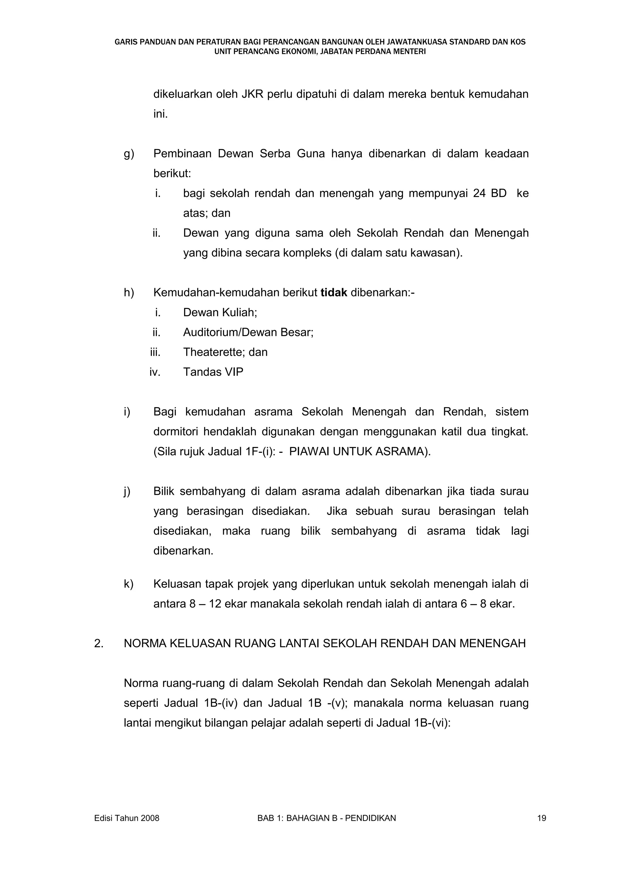 Garis Panduan Perancangan Bangunan | PDF