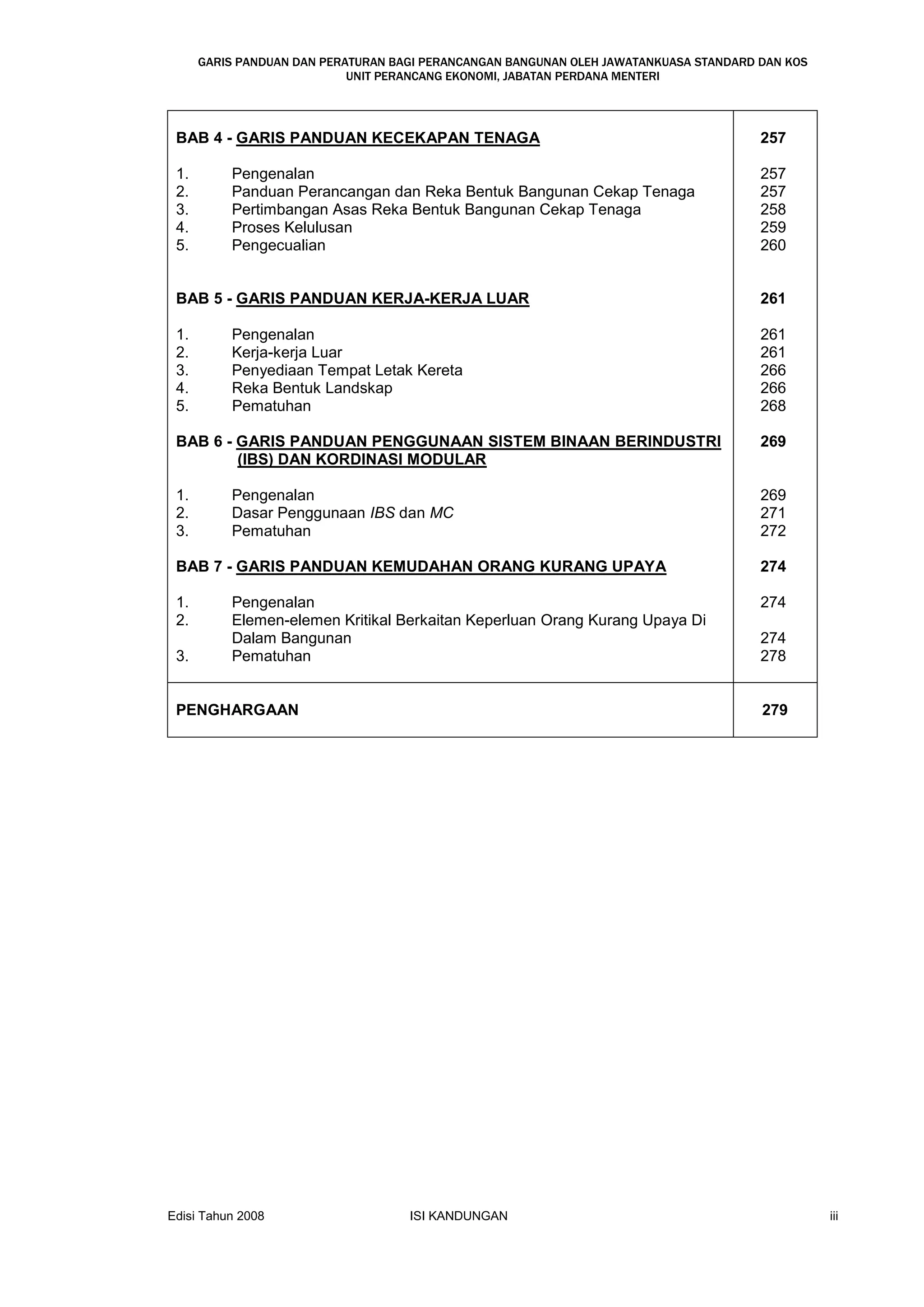 Garis Panduan Perancangan Bangunan | PDF