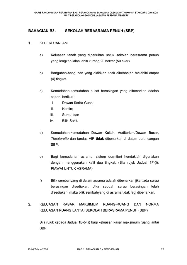 Garis Panduan Perancangan Bangunan | PDF