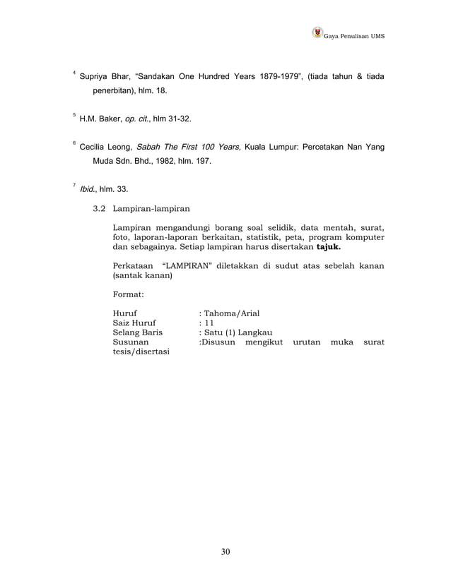 Buku gaya penulisan ums | DOC