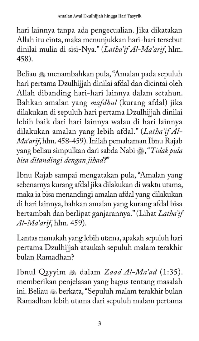 [Buku gratis] Amalan Awal Dzulhijjah - Muhammad Abduh Tuasikal | PDF