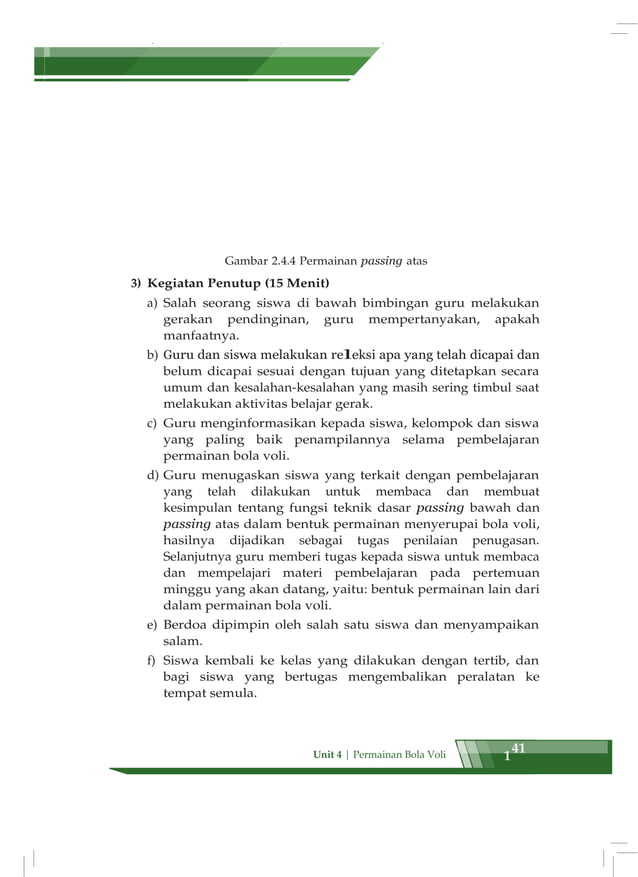 Buku Guru PJOK - bola voli.docx penjaskes | DOCX