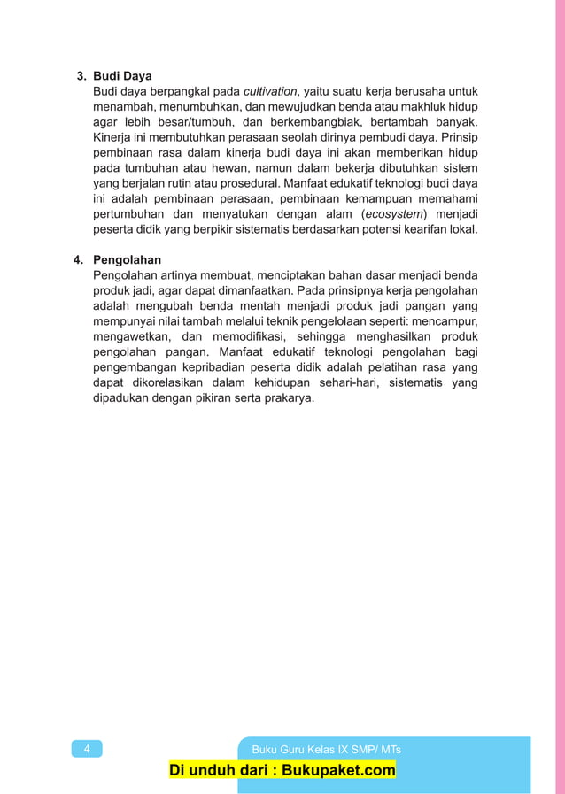 Buku guru prakarya kelas 9 k13 revisi 2018 | PDF