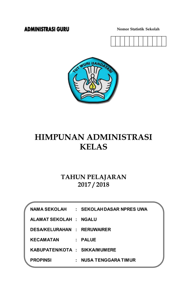 Buku himpunan adm kls sd | DOC