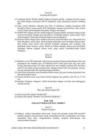 Anggaran Dasar Gerakan Kepanduan Hizbul Wathan | PDF