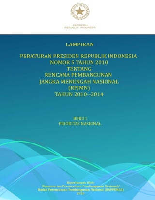 RPJMN II (2010-2014) Buku I | PDF
