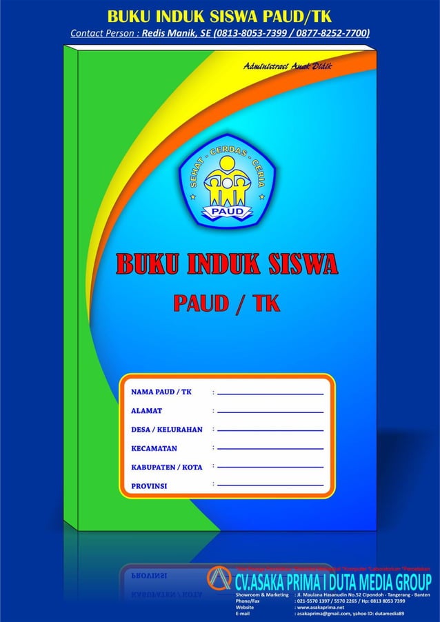 BUKU INDUK SEKOLAH 2019 - Buku induk siswa SEKOLAH terbaru kurtilas revisi 2018 paud tk sd mi ...