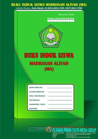 BUKU INDUK SEKOLAH 2019 - Buku induk siswa SEKOLAH terbaru kurtilas ...