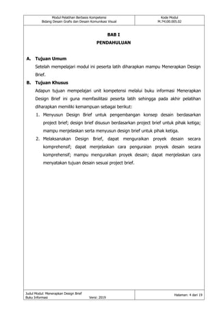 Buku informasi Menerapkan Desain Brief | PDF