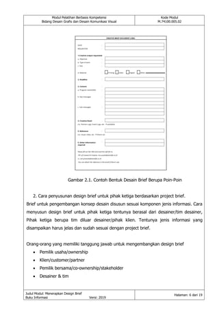 Buku informasi Menerapkan Desain Brief | PDF
