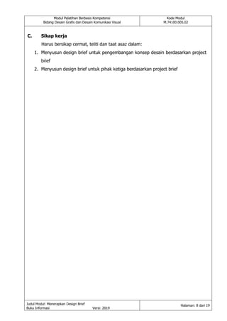 Buku informasi Menerapkan Desain Brief | PDF