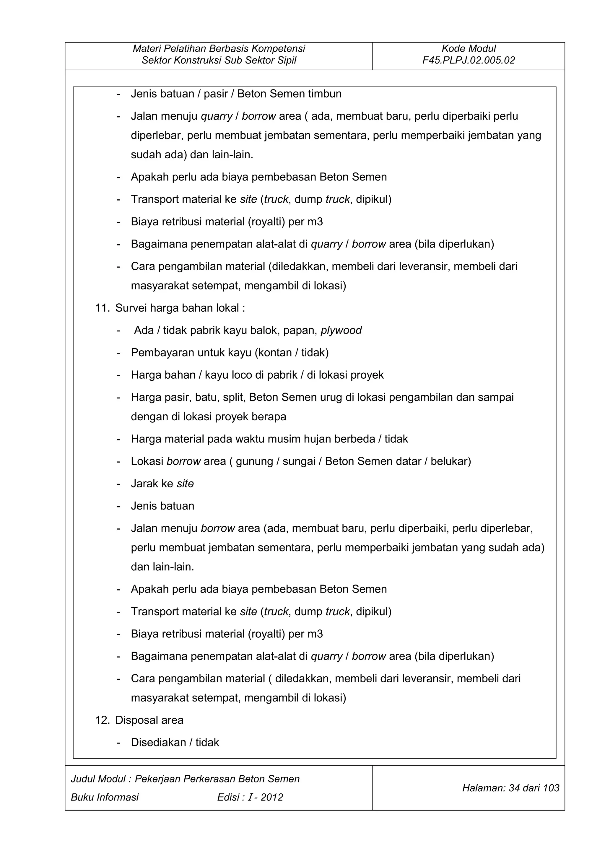 Buku informasi beton semen final | PDF