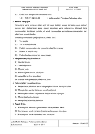 Buku informasi beton semen final | PDF
