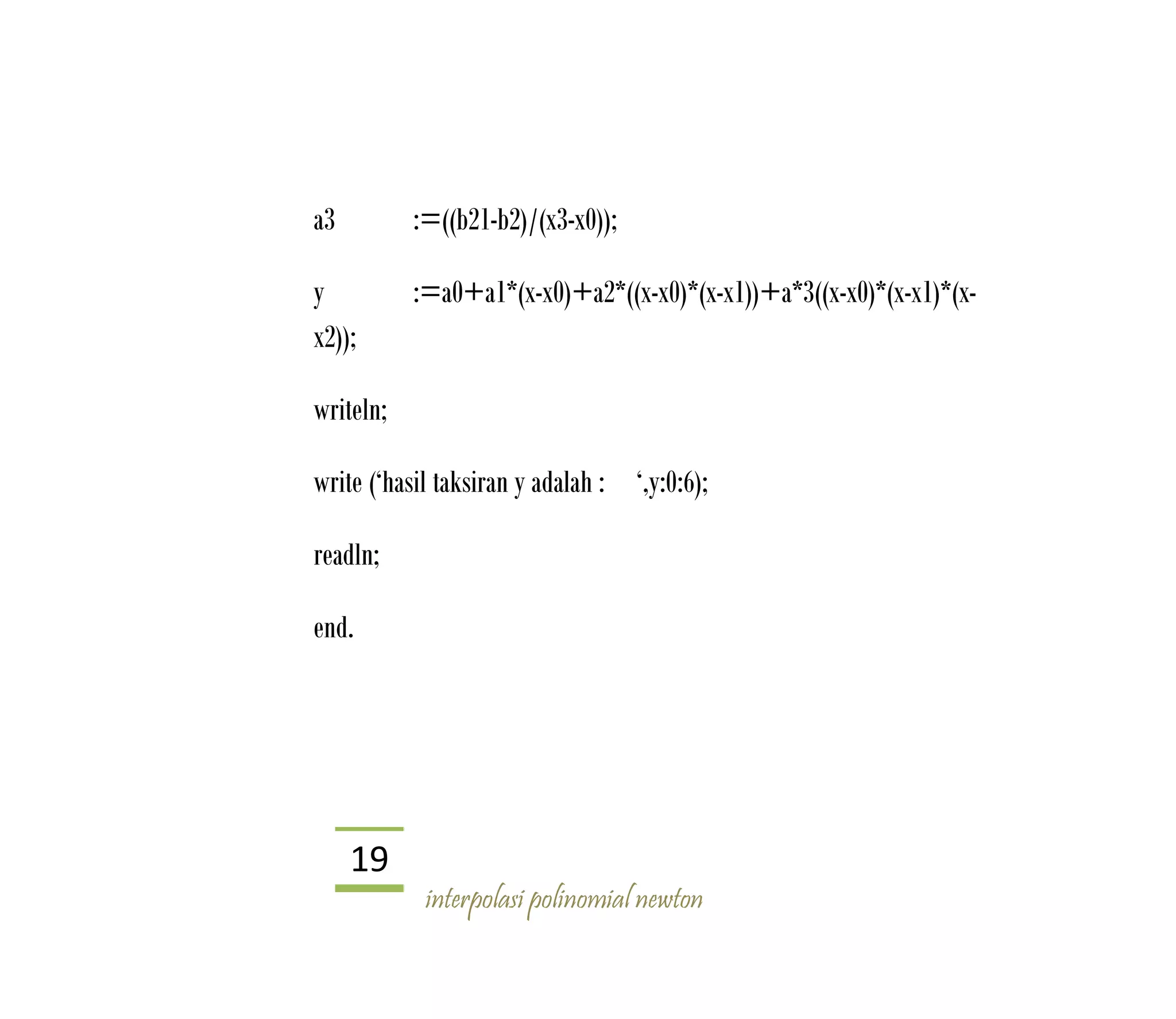 Interpolasi Newton | PDF