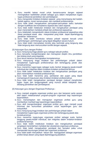 format Buku Kerja Guru pns Mts 1. doc word | DOC