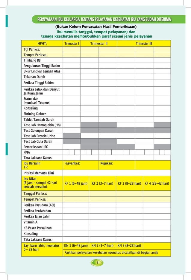Buku KIA 2022 - kesehatan dan kebutuhan ibu hamil, melahirkan, bayi dan ...