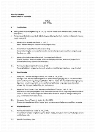Kiat Menulis Makalah Panjang dan Makalah Pendek Cara JFP | PDF