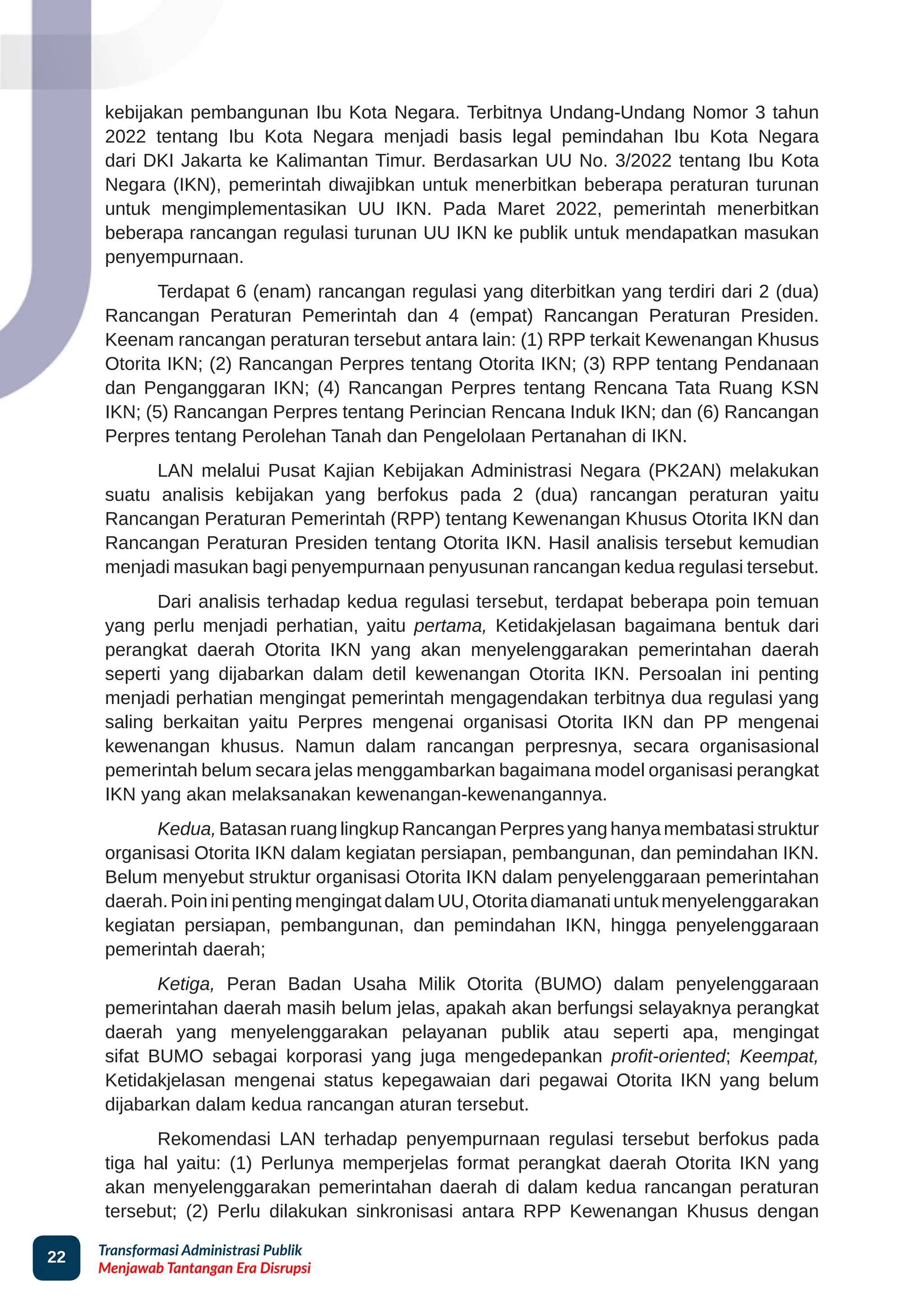 Transformasi Administrasi Publik Menjawab Tantangan Era Disrupsi | PDF